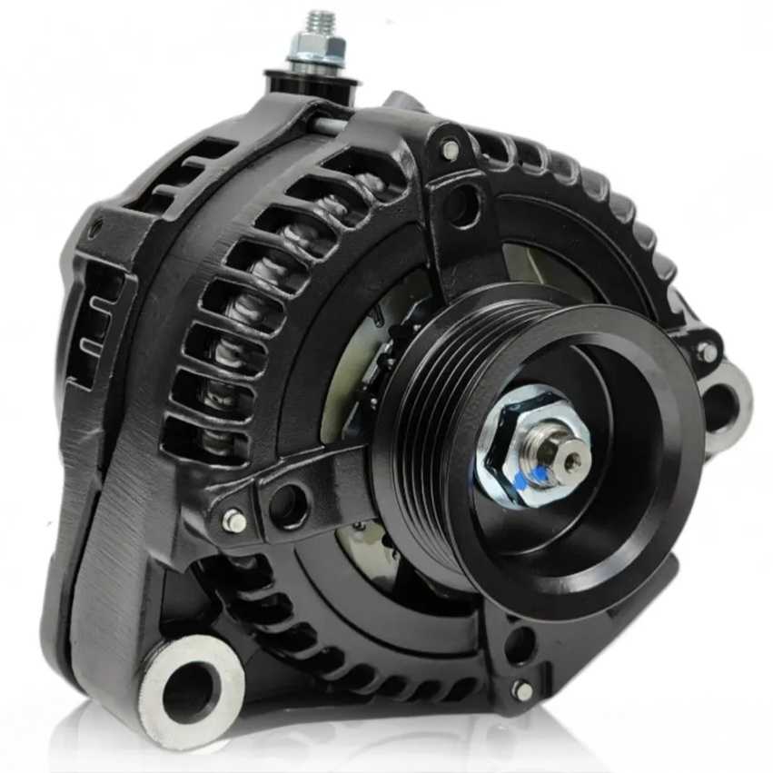 170 amp high output racing alternator for Toyota Supra 1JZ 2JZ BLACK ...