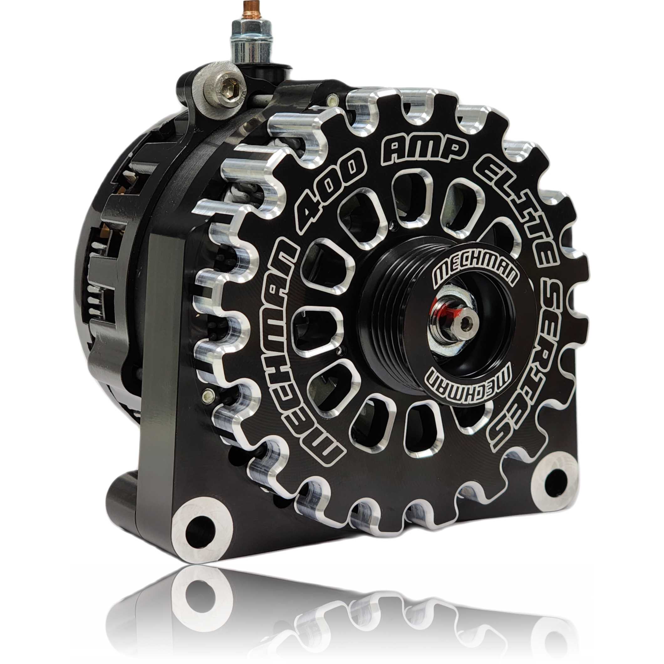 400 Amp Black Billet High Output Alternator for GM Truck / SUV with OE ...