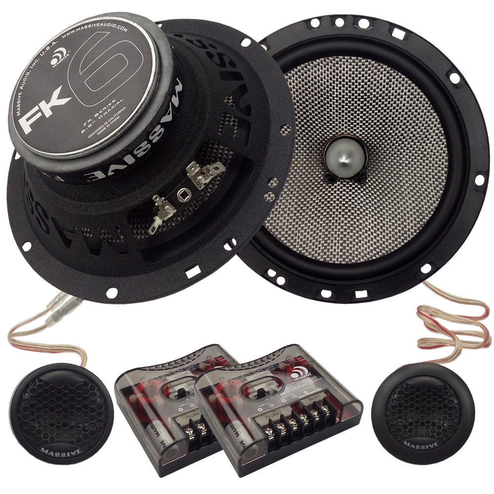 FK6 - 6.5" 80 Watts RMS Component Kit Speakers – Sound Solutions Audio ...
