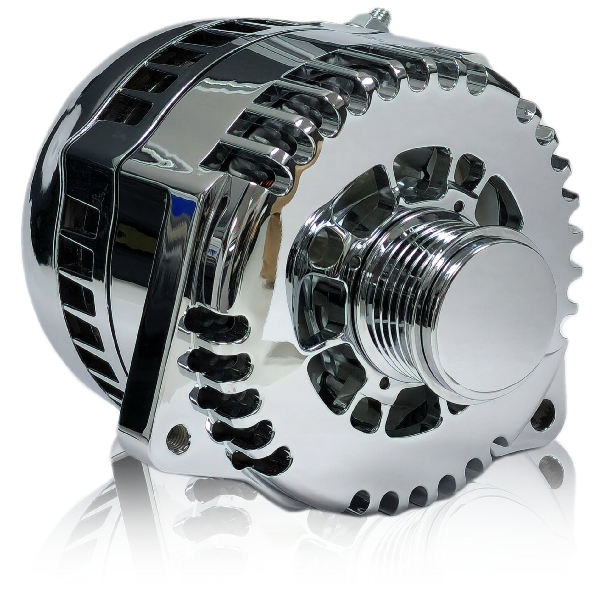 240A racing alternator 88-95 GM truck mount polished – Sound Solutions ...