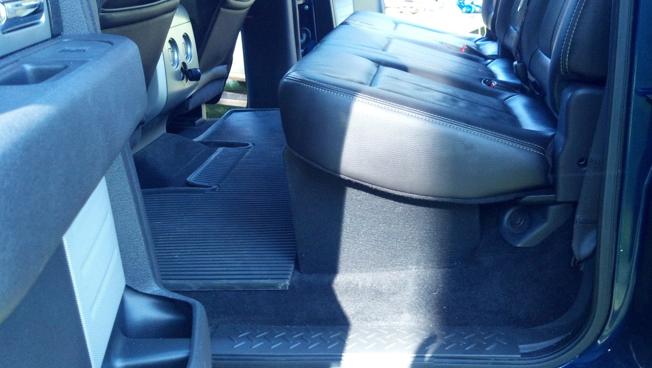 DUAL Shallow Sub Box 2009-2026 F150 Supercrew – Sound Solutions Audio ...